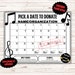 Editable Music Pick a Date to Donate, Band Fundraiser, Choir Fundraiser ...