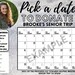 EDITABLE All Purpose Template Pick a Date Fundraiser Calendar Sponsor a ...