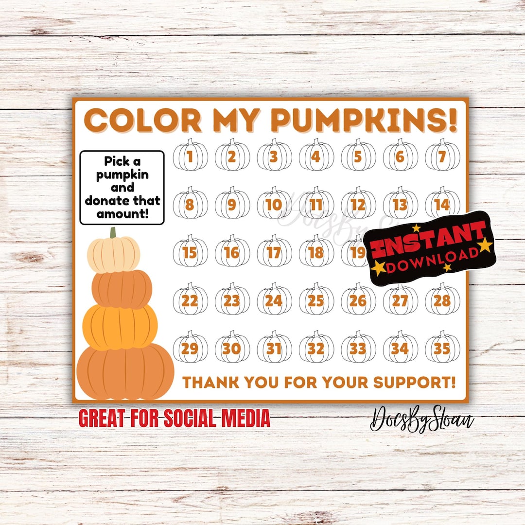 Pumpkin Fundraiser Black Out My Board, Halloween, November, Fundraiser ...