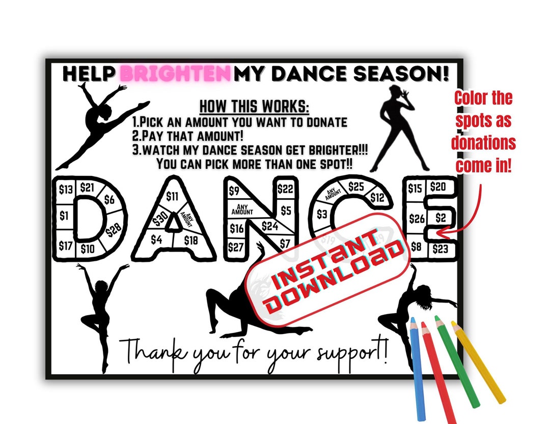 Dance Fundraiser, Color My Season, Brighten My Season, Black Out My ...