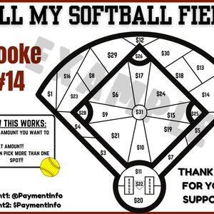 Editable Softball Fundraiser, Fill My Softball Field Fundraiser ...