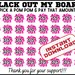 Cheer Pink Black Out My Board, Pick a Date to Donate Fundraiser, Pink ...
