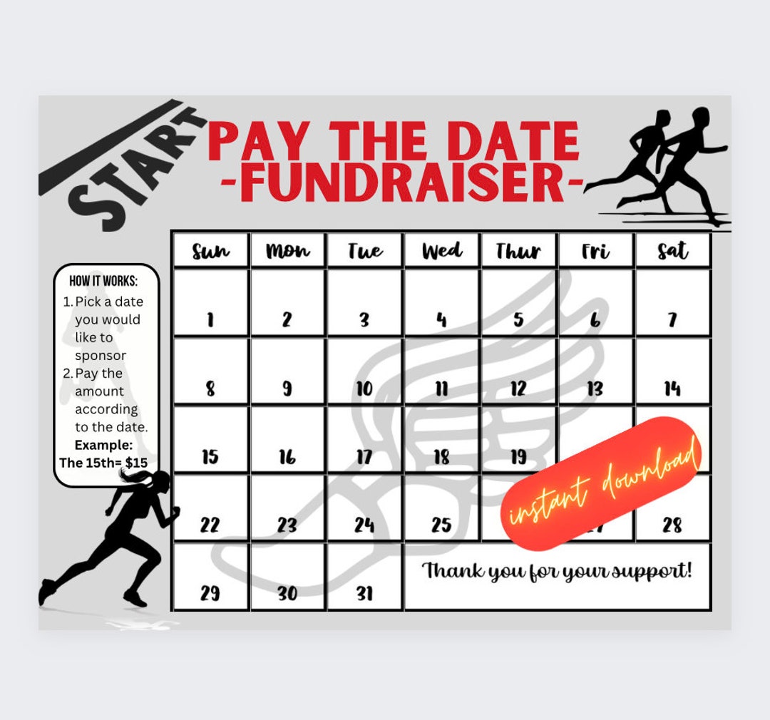 Track & Field Cross Country Pick a Date to Donate, Cross Country Pick a ...