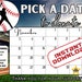 Baseball Pick a Date to Donate, Fundraiser, Pay the Date, Black Out My ...