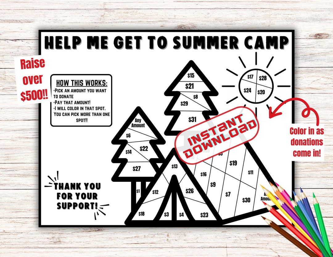 Camp Fundraiser, Pick a Date to Donate, Fundraiser, Pay the Date ...