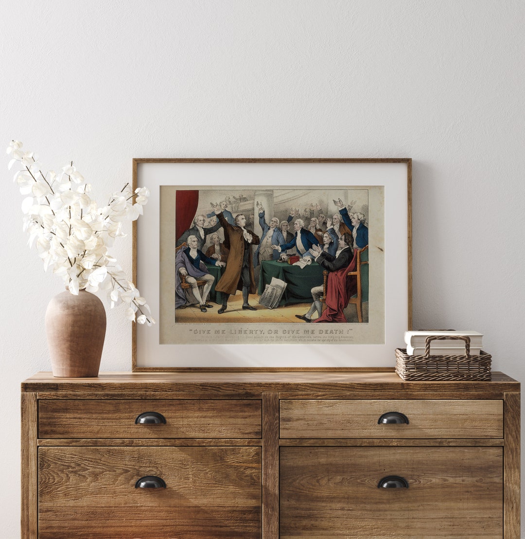 Vintage Currier and Ives Printable | Give Me Liberty of Give Me Death ...