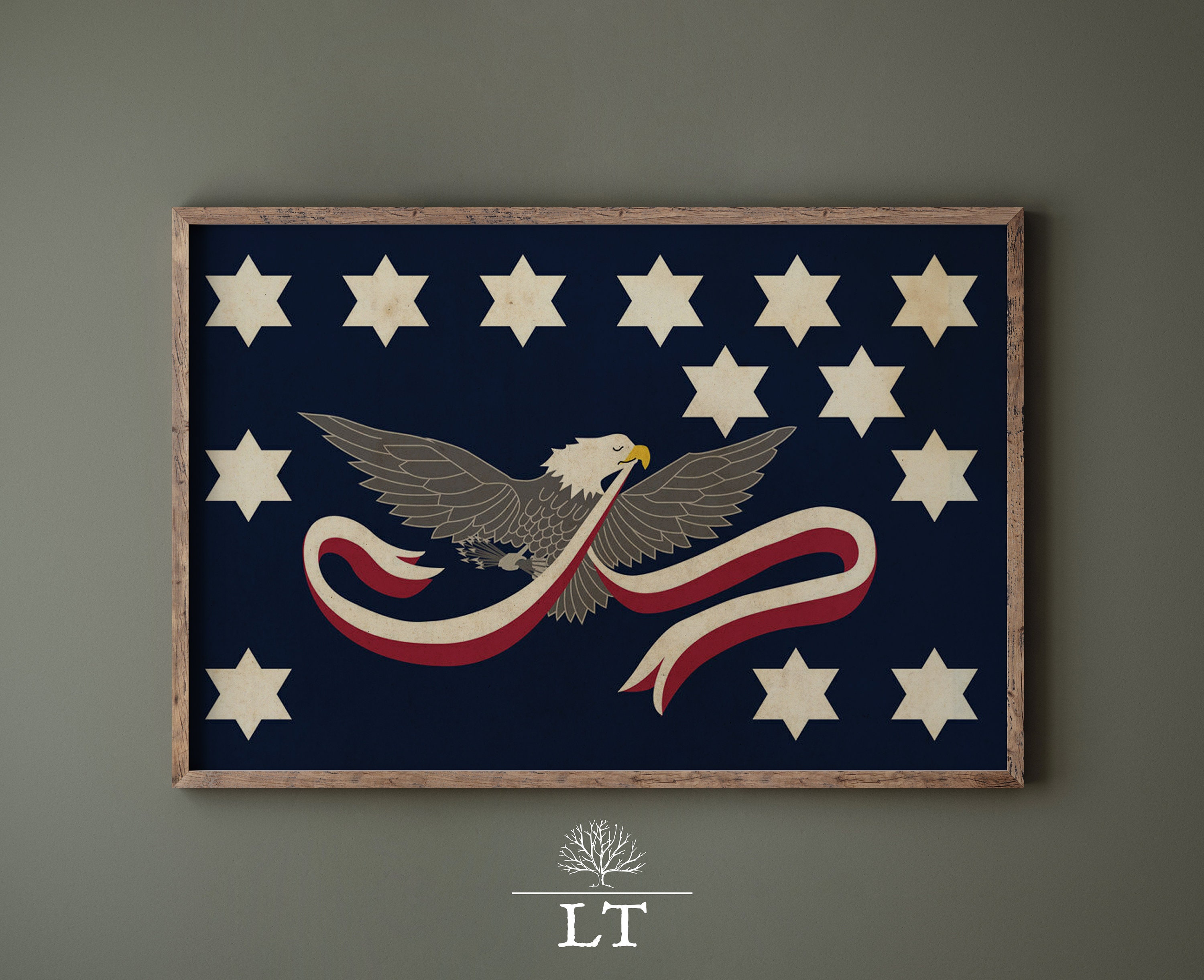 Vintage Whiskey Rebellion Flag Printable Patriotic Wall Art Gonzales ...