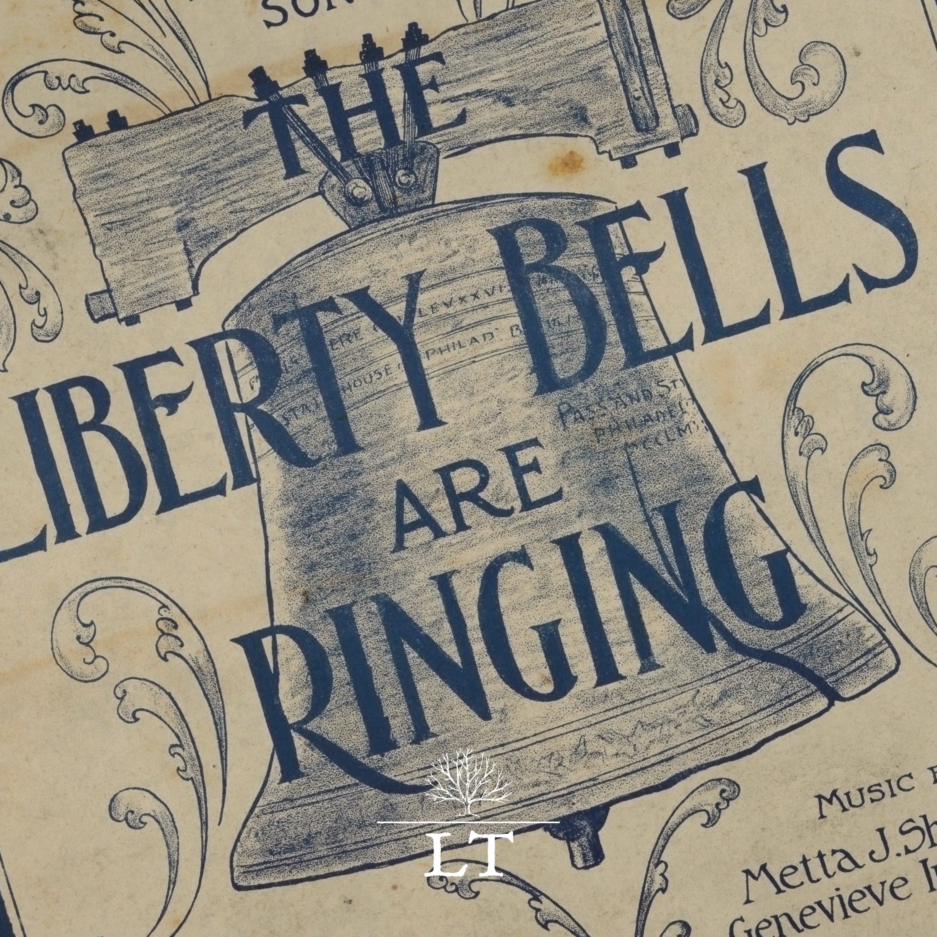 The Liberty Bells Are Ringing Patriotic Printable Art, Vintage ...