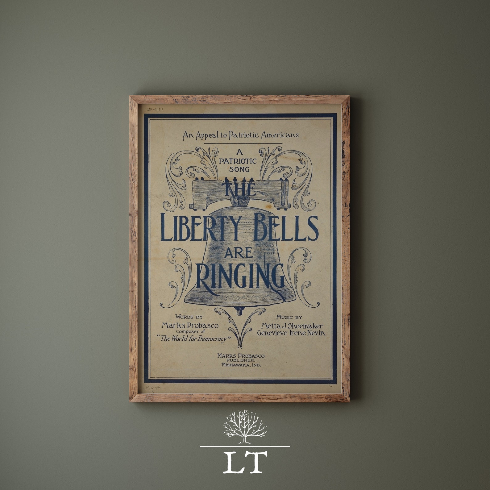 The Liberty Bells Are Ringing Patriotic Printable Art, Vintage ...