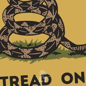 Dont Tread on Me Gadsden Flag Printable, Rattlesnake Flag Print ...