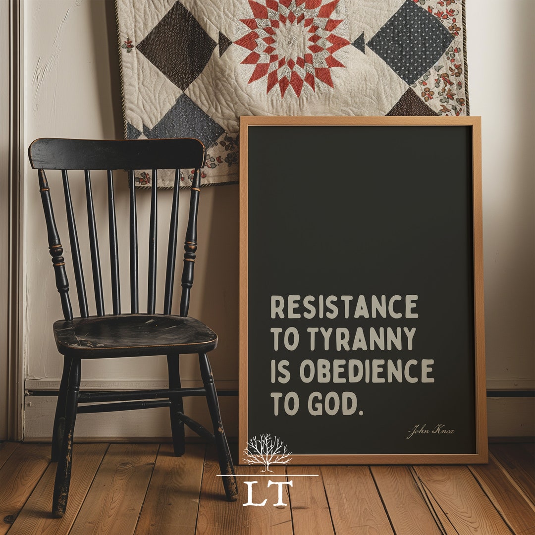 Colonial Style Patriotic Quote Poster, John Knox and Ben Franklin Quote ...