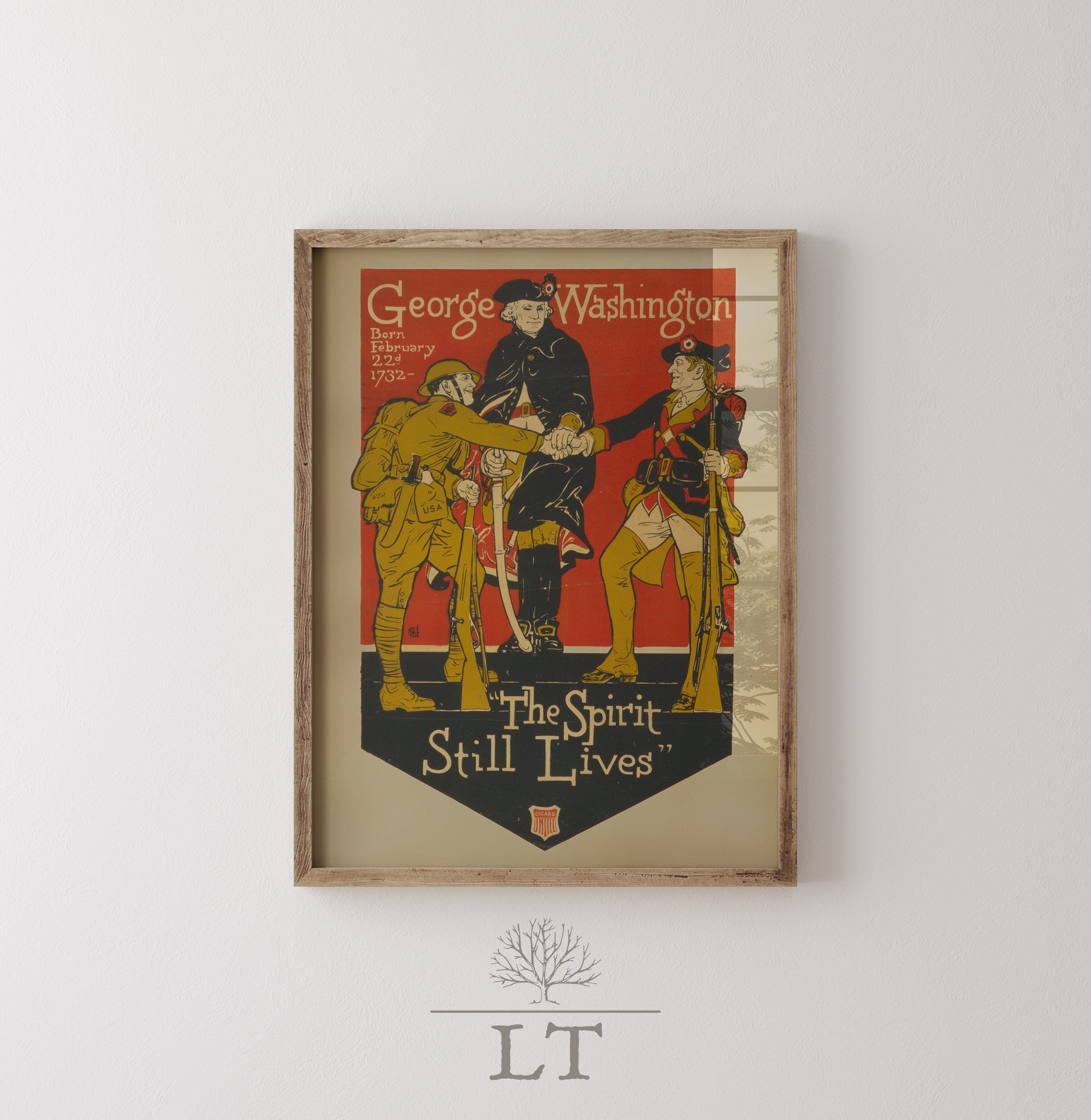 Vintage WW1 Poster George Washington Art the Spirit Still - Etsy