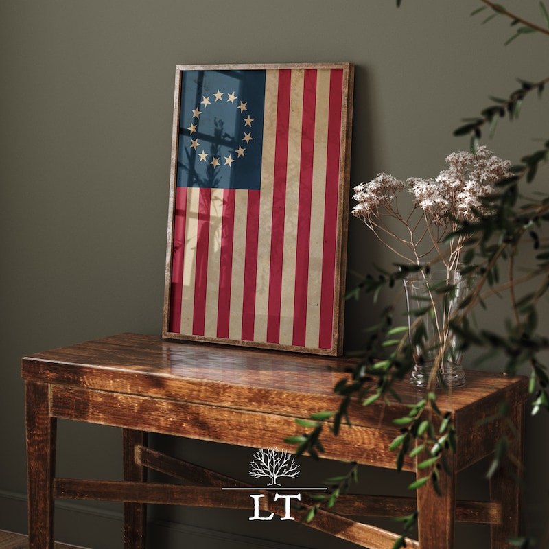 Vertical Betsy Ross Flag - Etsy