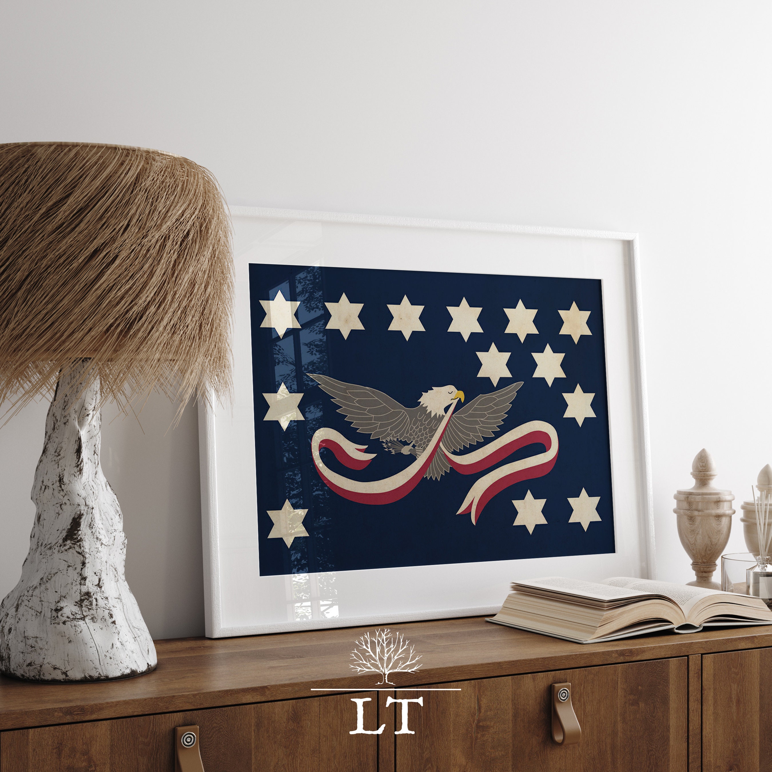 Vintage Whiskey Rebellion Flag Printable Patriotic Wall Art Gonzales ...