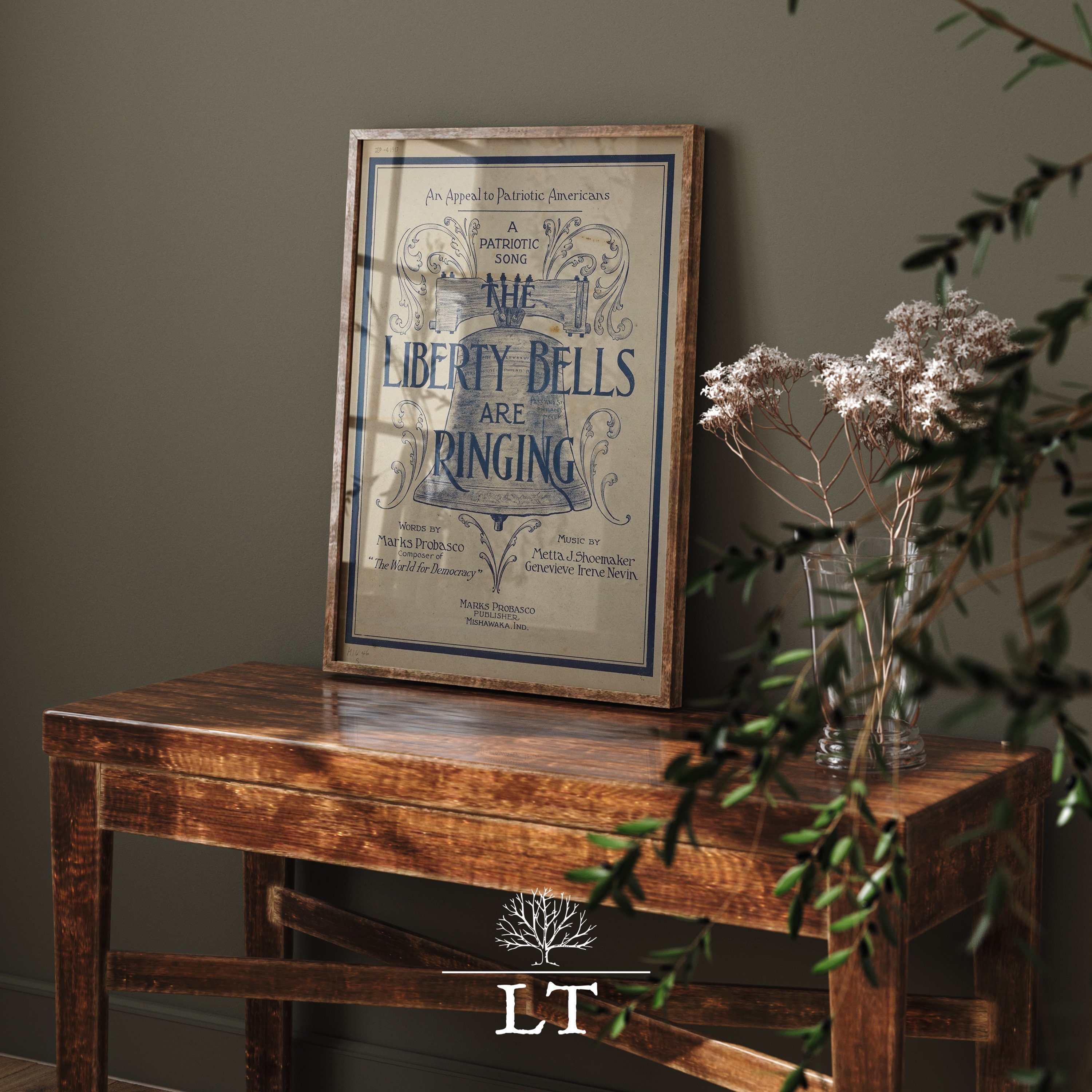 The Liberty Bells Are Ringing Patriotic Printable Art, Vintage ...