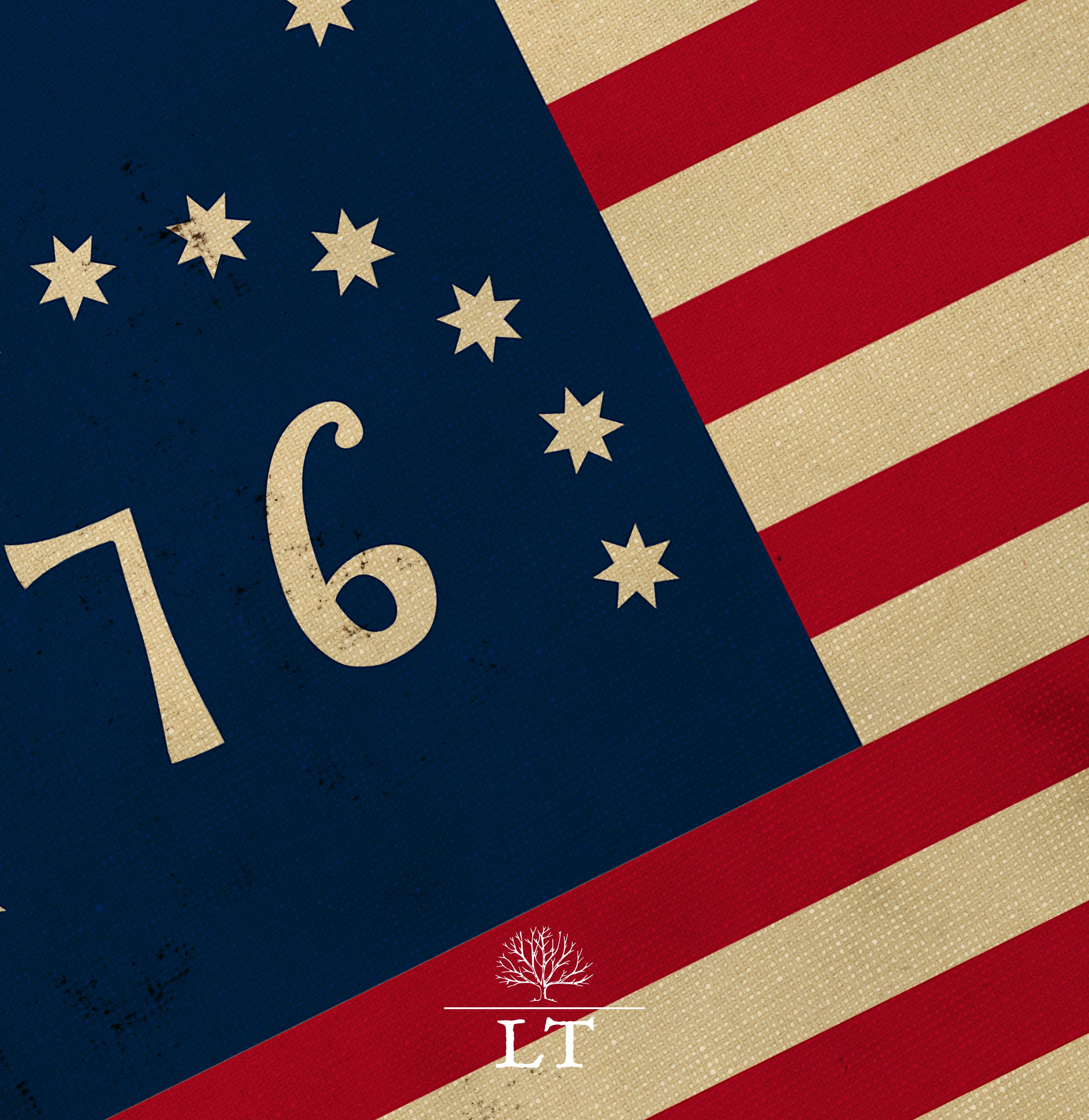 Vintage American Flag Printable Bennington Flag 76 (Download Now) - Etsy