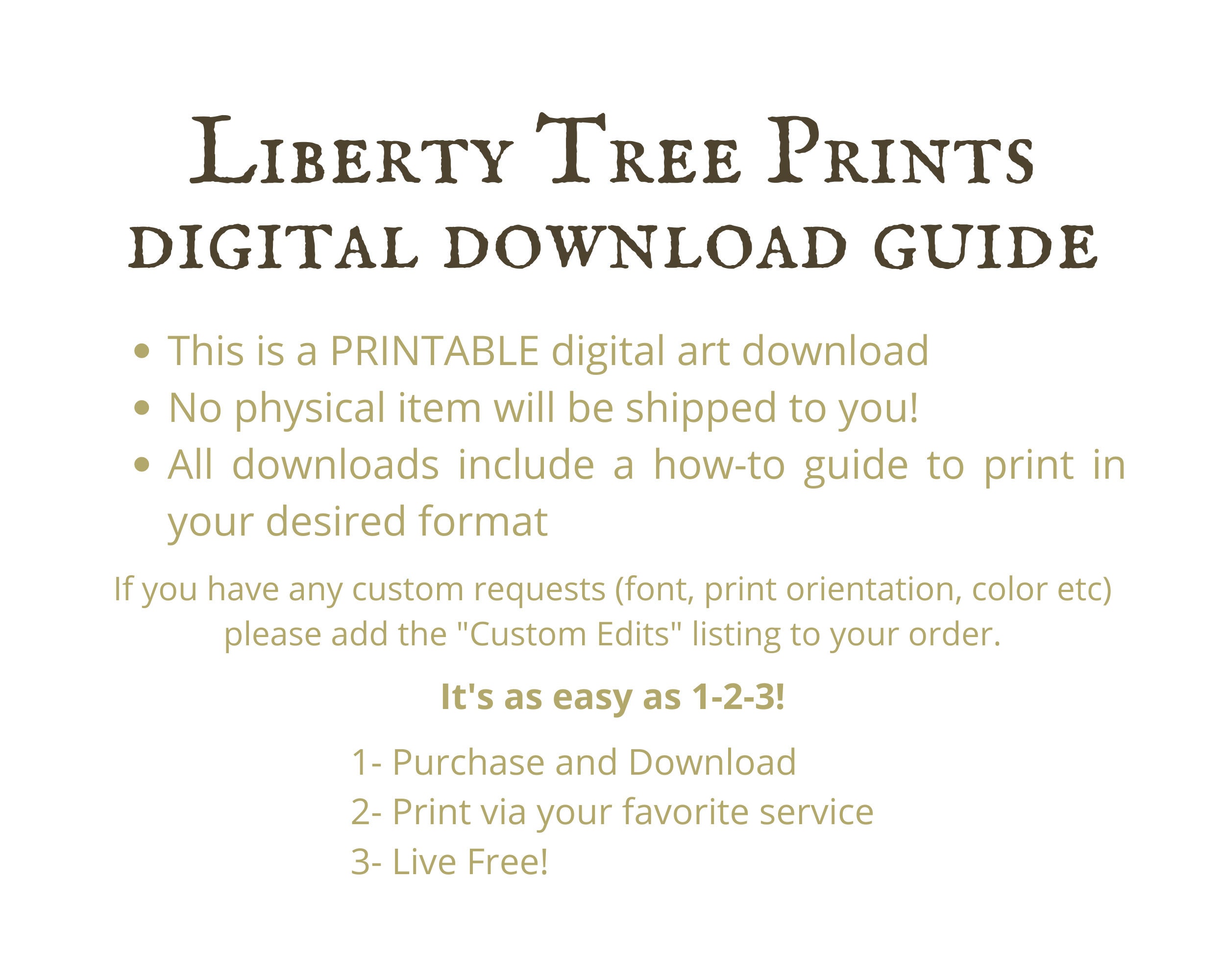 Vintage Patriotic Printable Art the Liberty Tree Vintage Etching ...