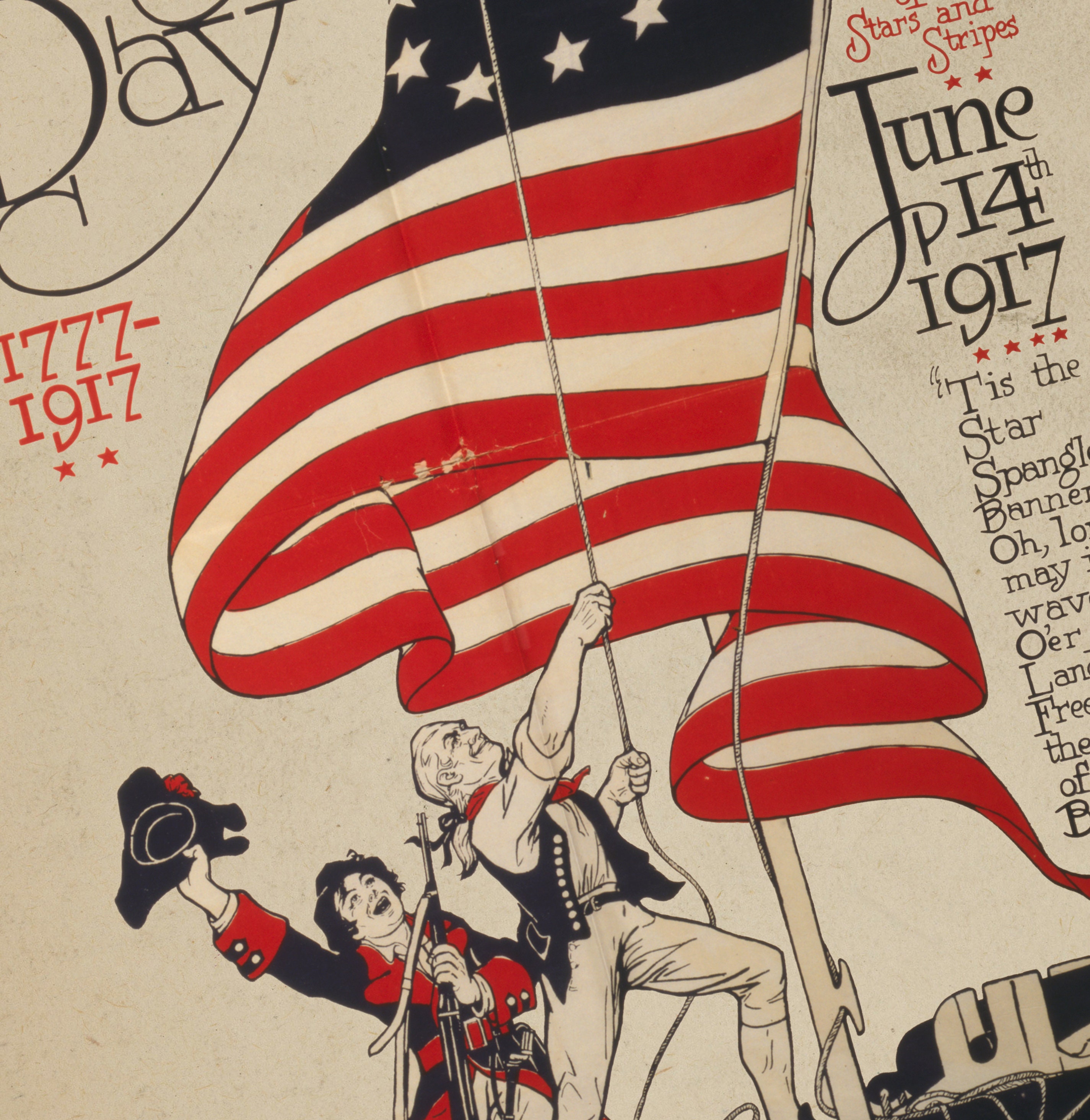 Vintage Patriotic Poster | Flag Day Printable | Vintage Americana Print ...