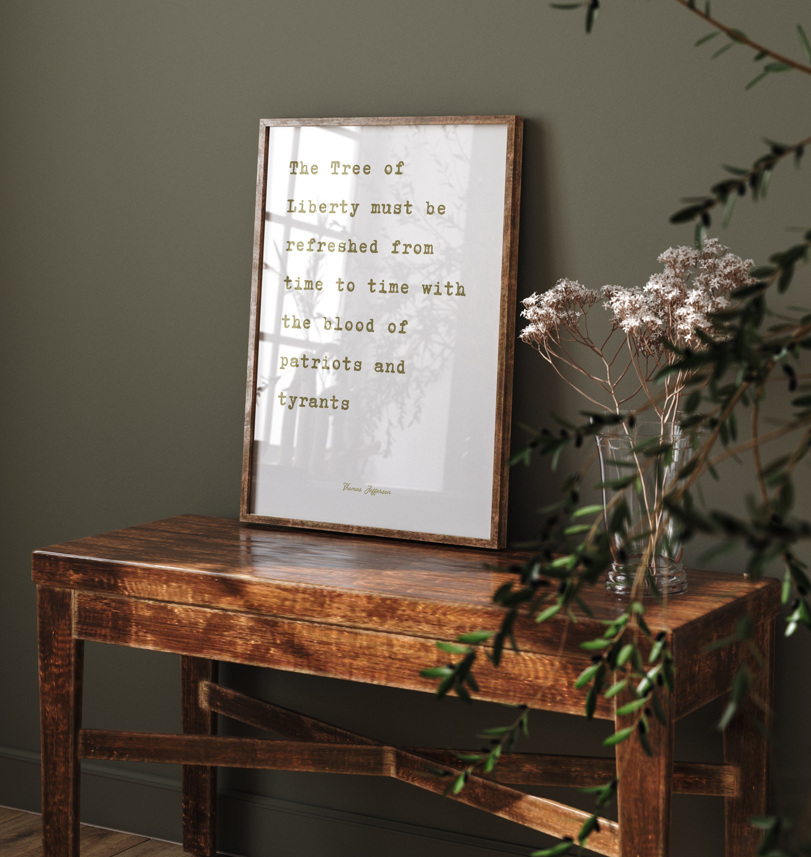 Tree of Liberty Quote Printable | Thomas Jefferson Quote | Patriotic ...