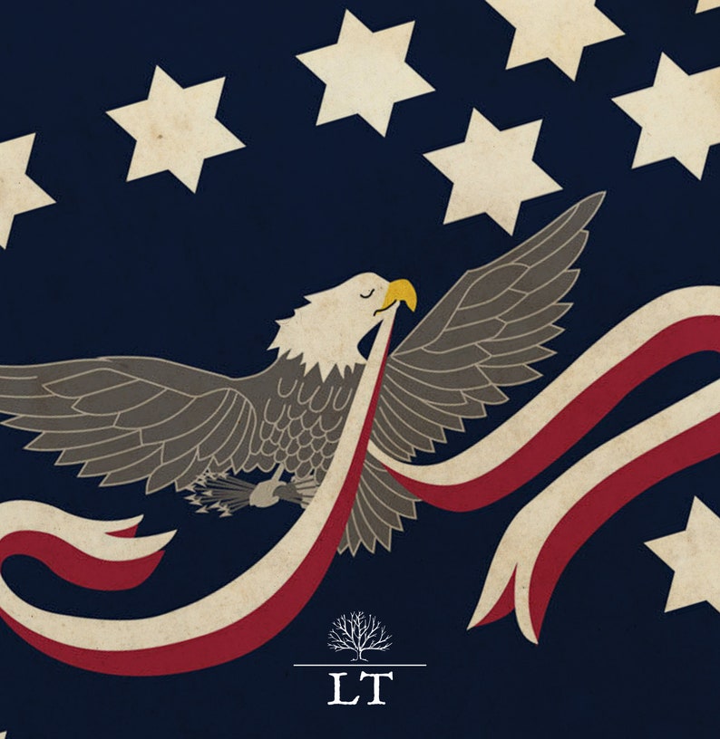 Vintage Whiskey Rebellion Flag Printable Patriotic Wall Art Gonzales ...