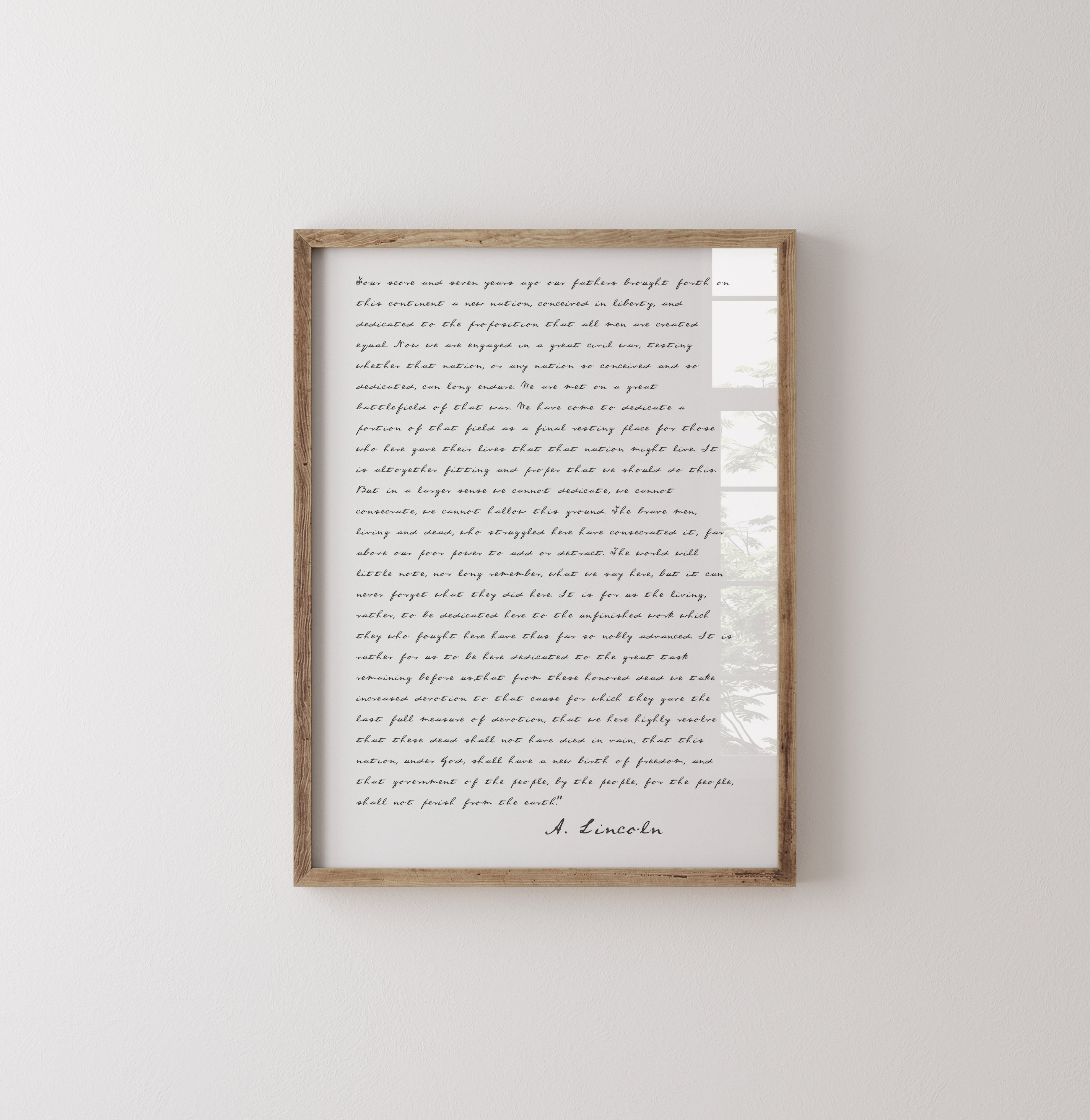 Gettysburg Address in Abraham Lincolns Handwriting, Gettysburg Address ...