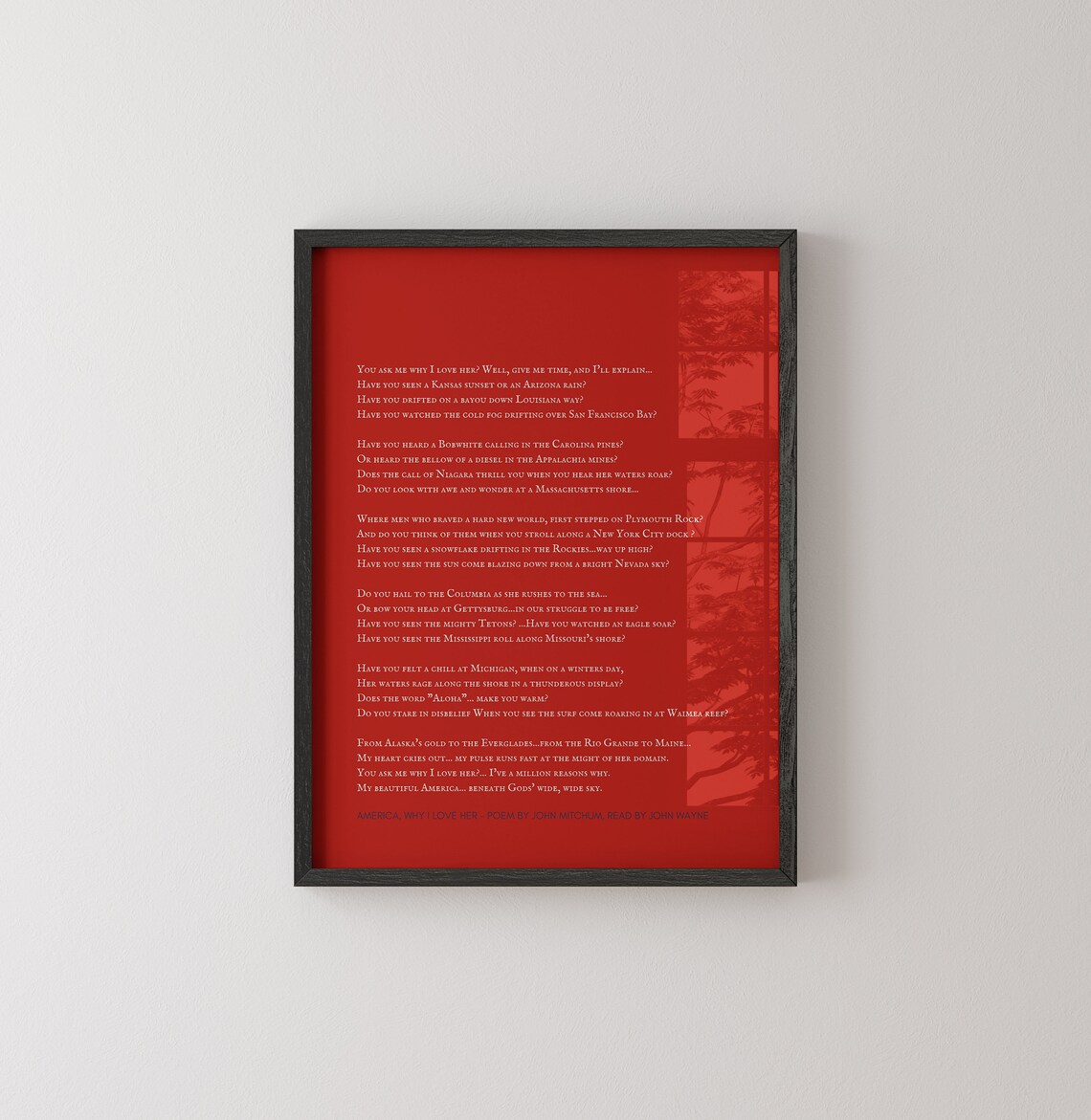 America, Why I Love Her | Patriotic Poem | John Wayne | Americana ...