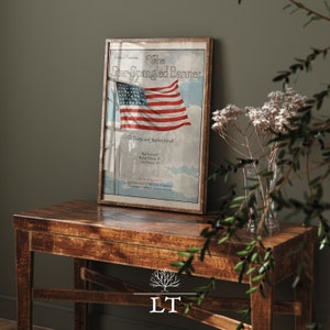 Patriotic Vintage Americana Wall Decor American Flag Art for Patriotic ...