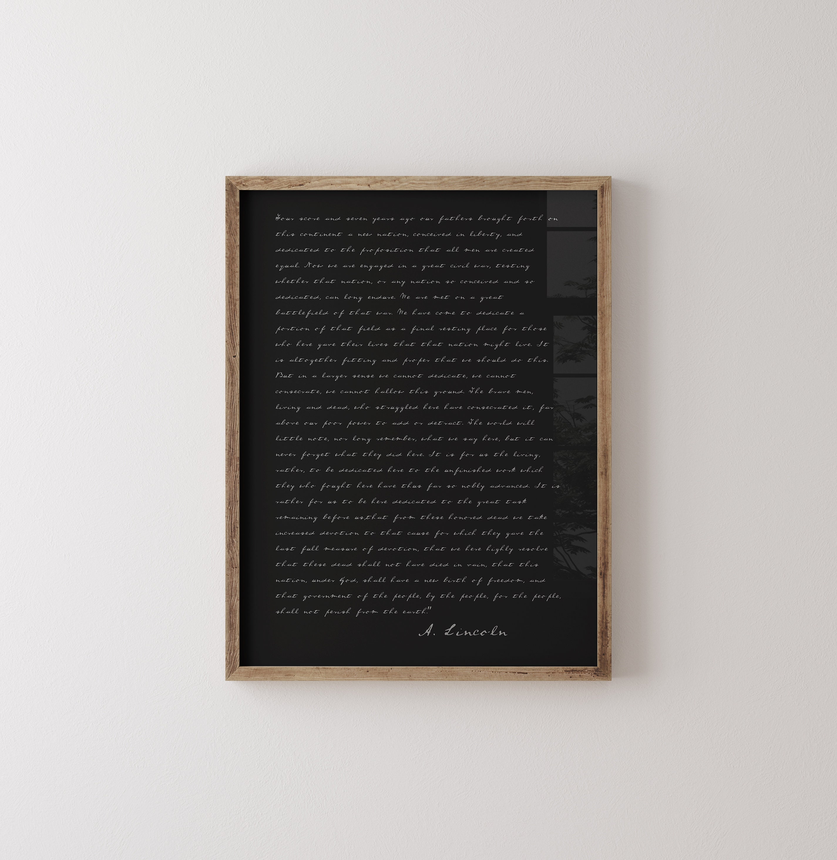 Gettysburg Address in Abraham Lincolns Handwriting Font, Gettysburg ...