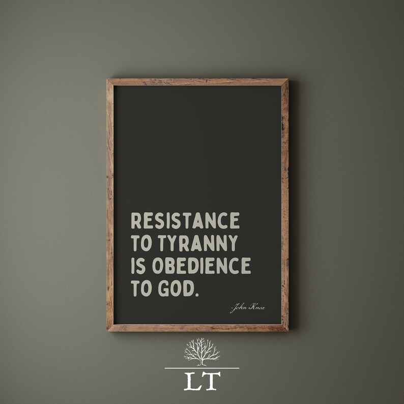 Colonial Style Patriotic Quote Poster, John Knox and Ben Franklin Quote ...
