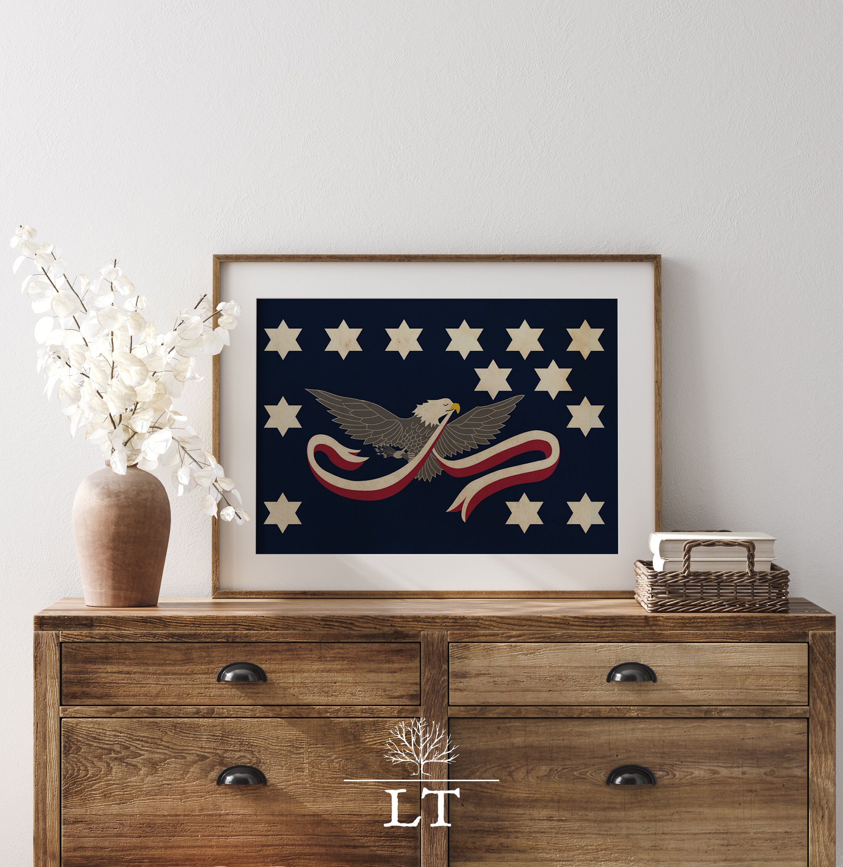Vintage Whiskey Rebellion Flag Printable Patriotic Wall Art Gonzales ...