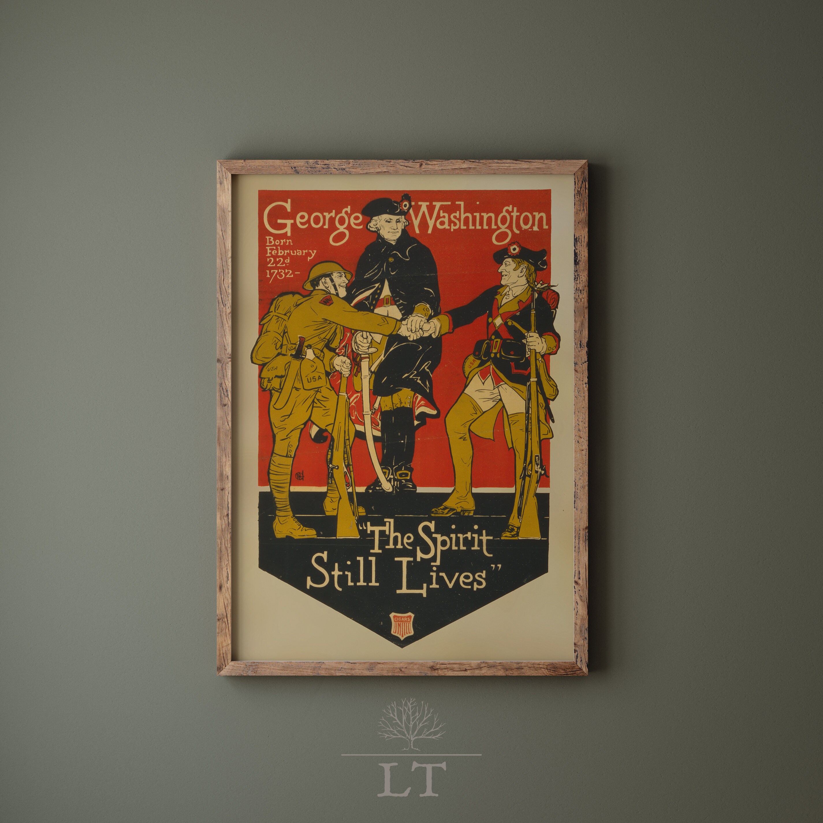 Vintage WW1 Poster George Washington Art the Spirit Still - Etsy