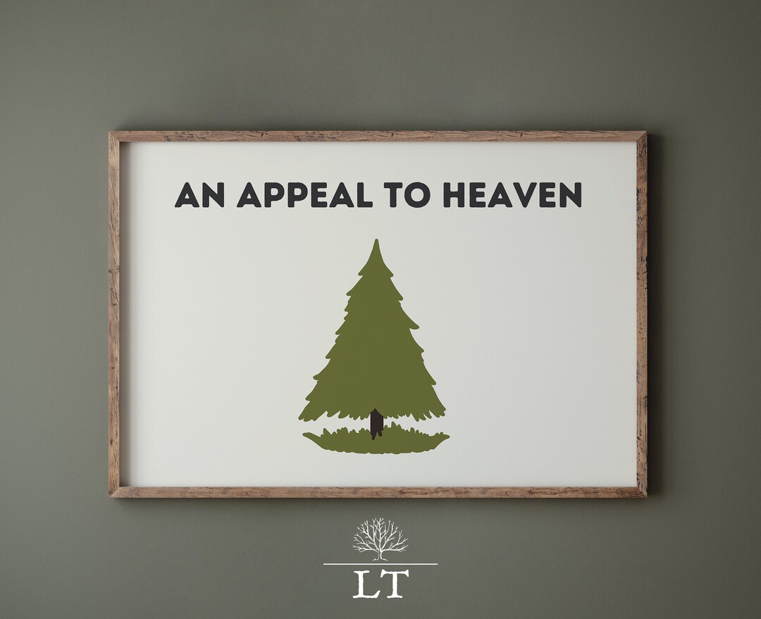 Appeal to Heaven Flag Printable, Colonial American Flag Print, Appeal ...