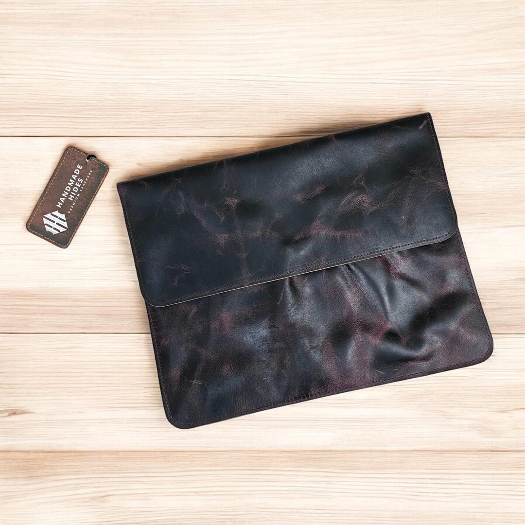 Leather A4 File Folder | Handmade Leather Portfolio | Professional ...