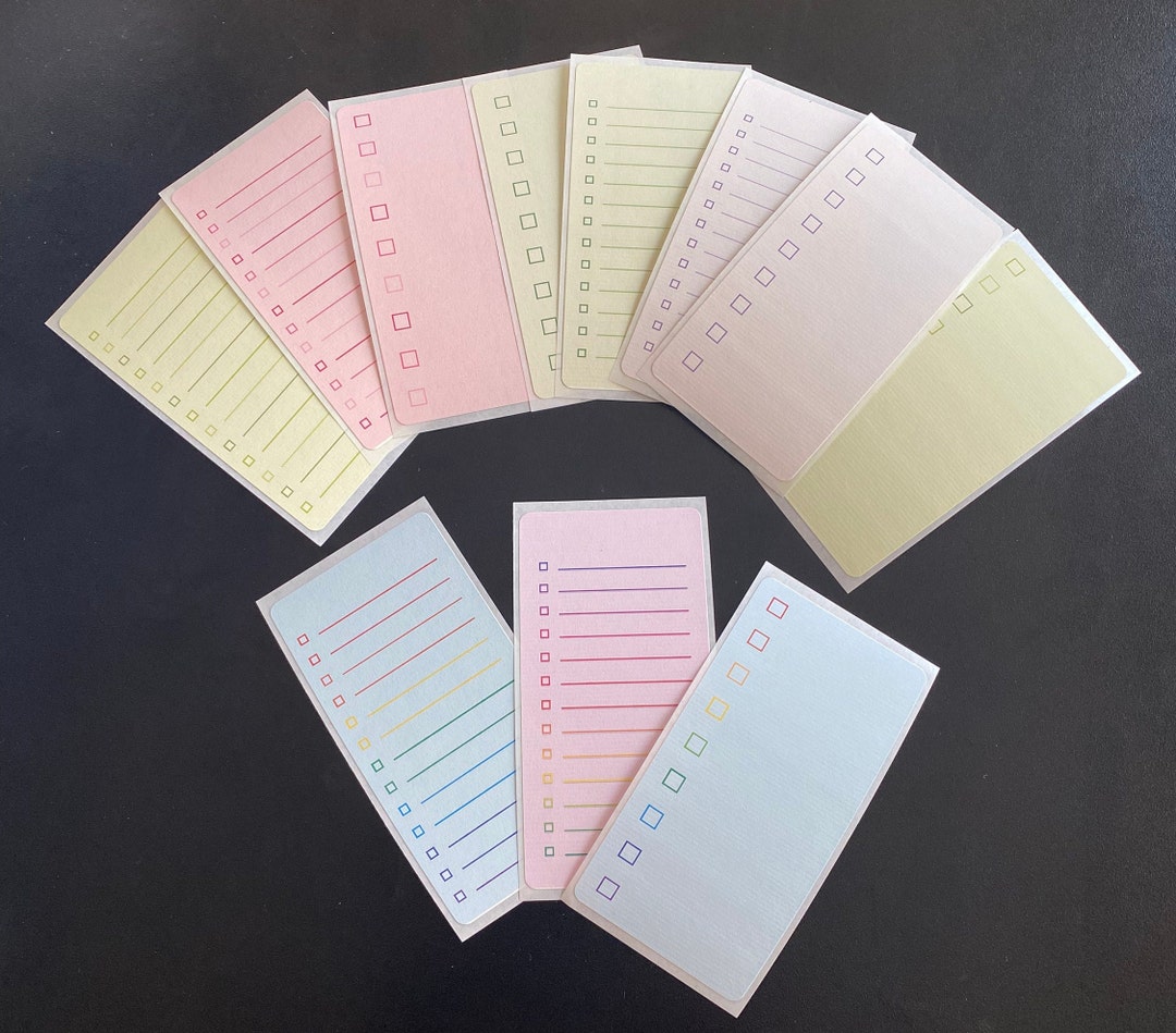 Paper Essentials Task & Check List Stickers Organizer To-do - Etsy
