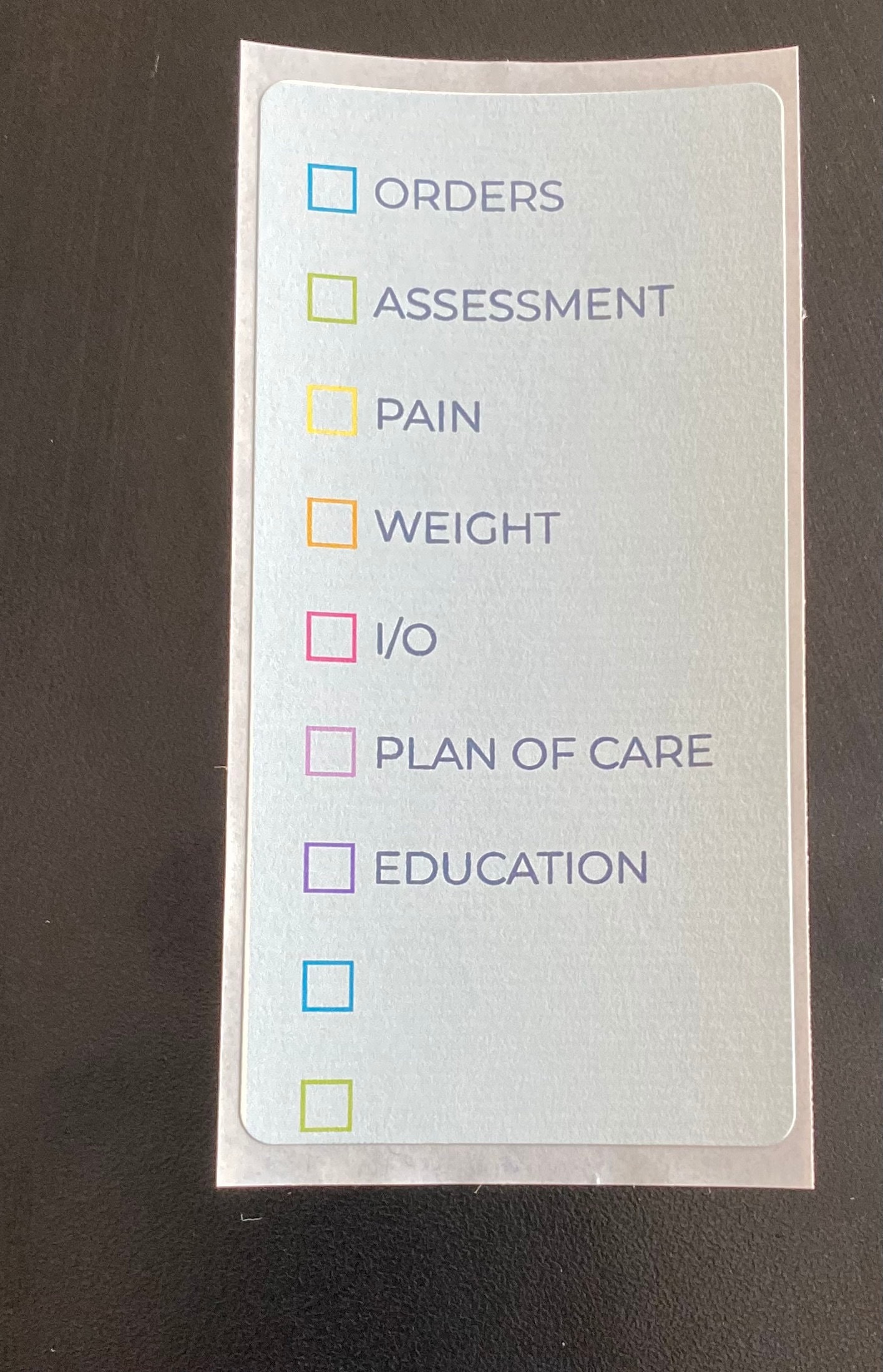 Nurse Accessories/resources Checklist Stickers for Nursing - Etsy