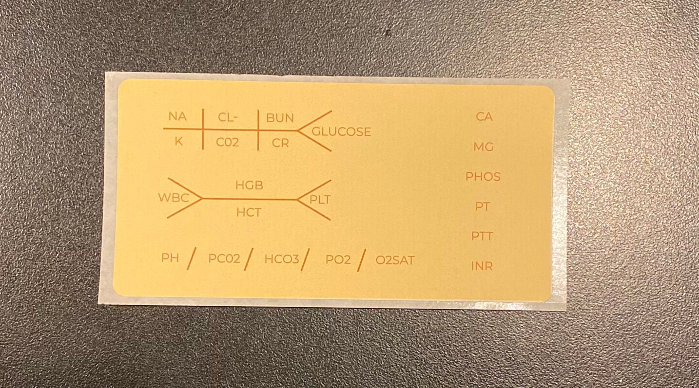 Lab Stickers, Resources for Mds, Medical Residents, Nps, Pas, Rns, and ...