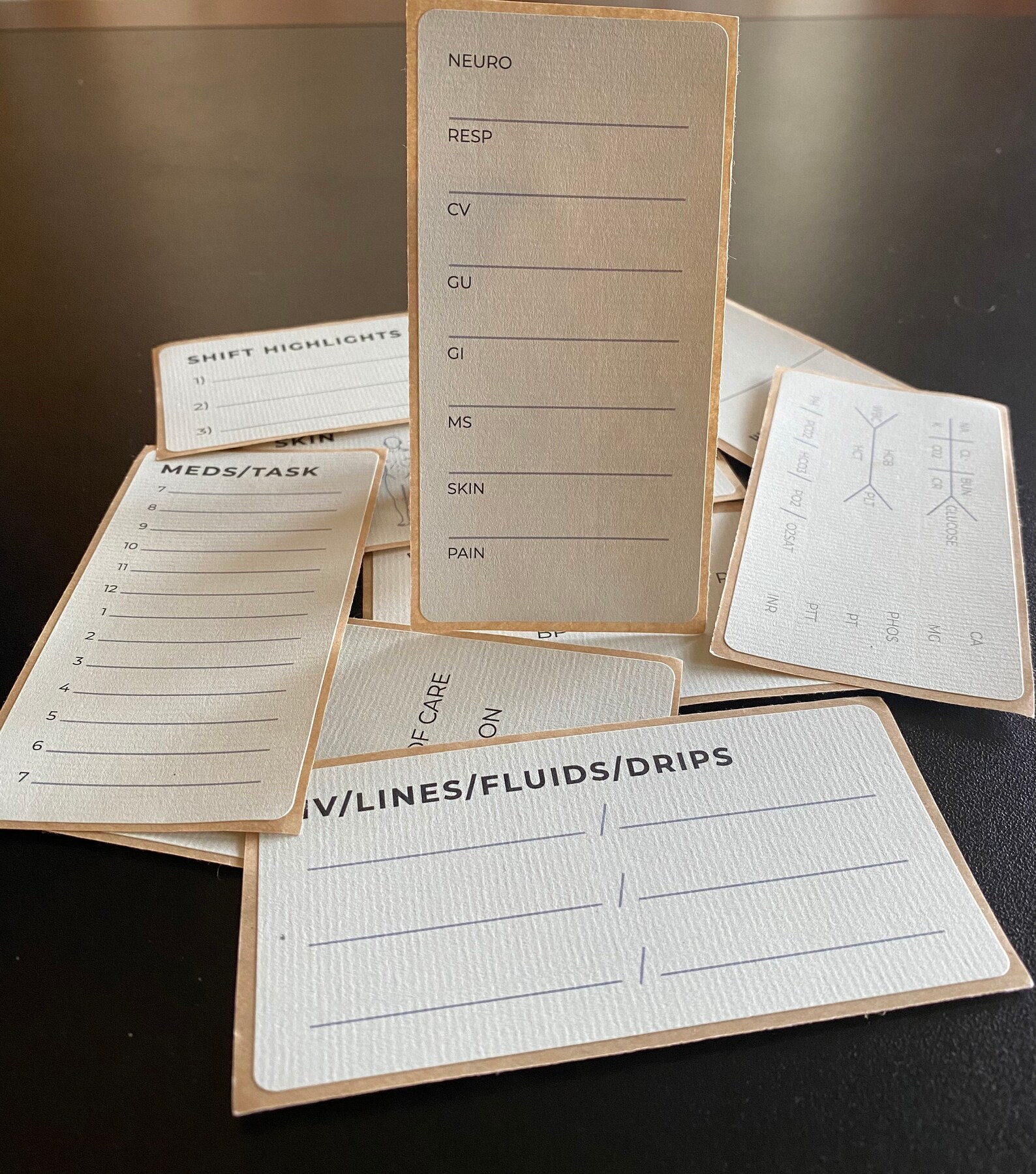 Assessment Sticker Head to Toe Report Sheet ER, Acute Care, Nurse ...