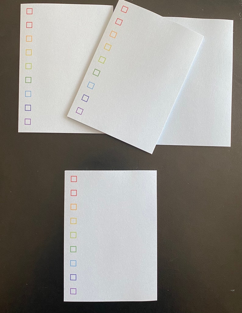 Multicolor Checklist Post-it Notes | 4x3 Planner & Organizer Essentials ...
