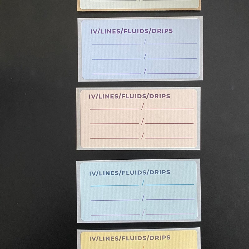 Iv Fluid Labels - Etsy