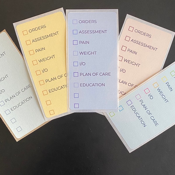 Nursing Report Sheet Checklist - Etsy