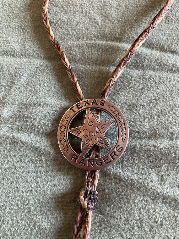 copper texas bolo tie - Gem