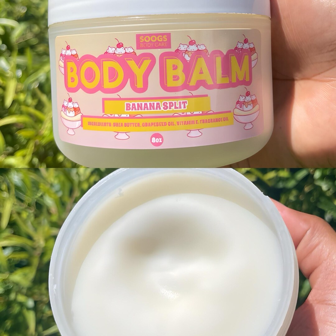 Banana Split Body Balm | Dessert Scents Moisturizer | Thick Body Butter ...