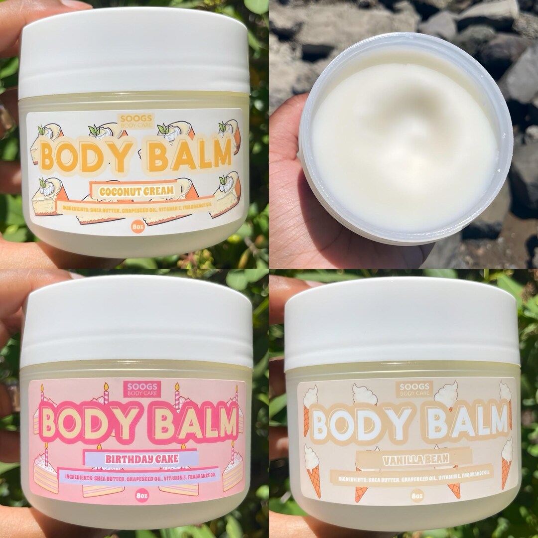 BODY BALMS Buy 3 Get 1 FREE Moisturizing Skincare Body Butter Balm ...