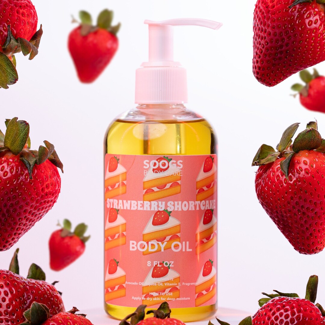 Glowing Body Oils Dessert Scents Natural Body Oil Moisturizer Bodycare ...