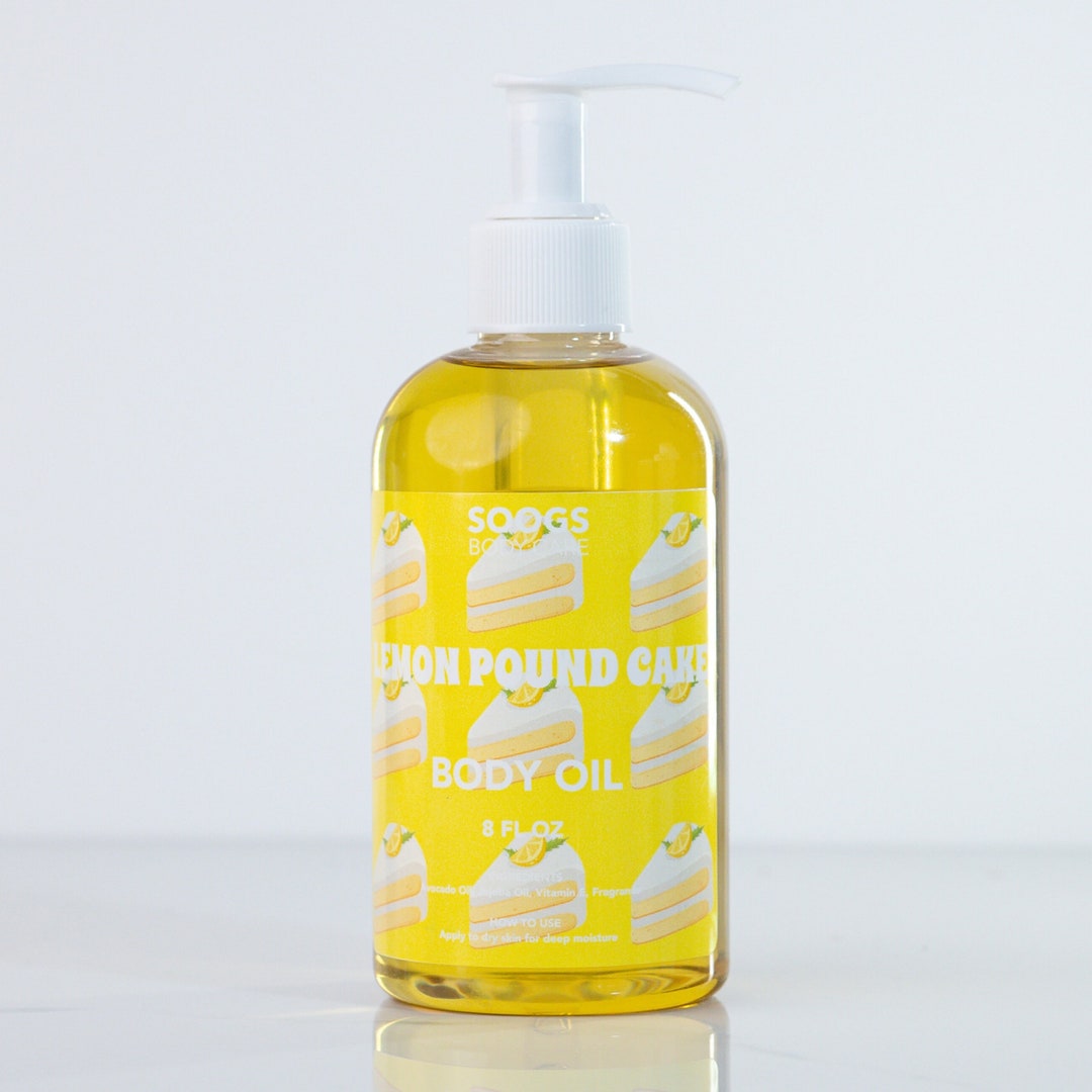 Lemon Pound Cake Body Oil Fragrant Body Oil Moisturizer - Etsy