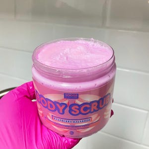 COCONUT CREAM Body Scrub for Soft Glowing Skin Scent Exfoliating Soap Whip Shea Body Polish ...