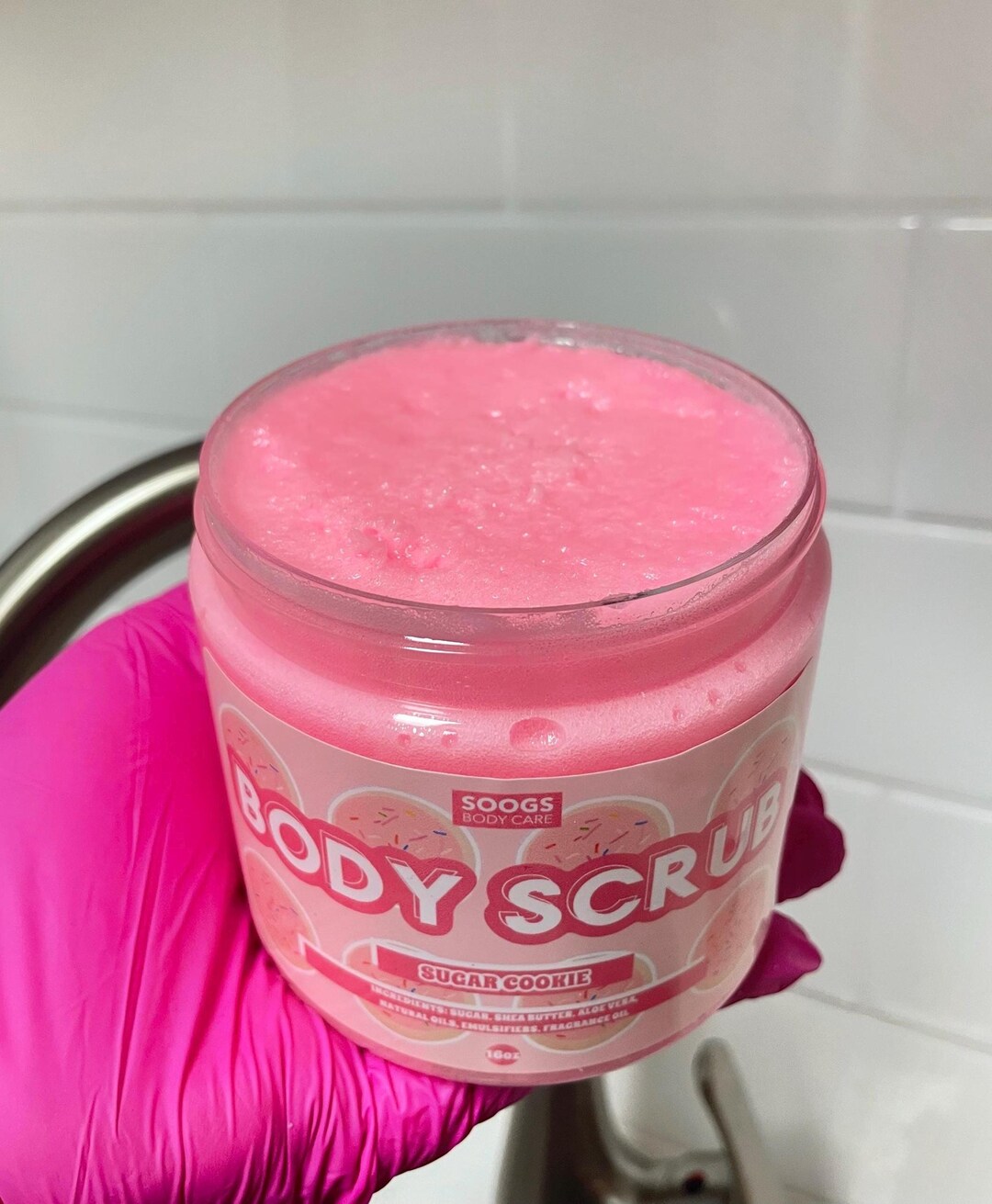 COOKIE BODY SCRUB for Soft Glowing Skin Scent Exfoliating Soap Whip ...