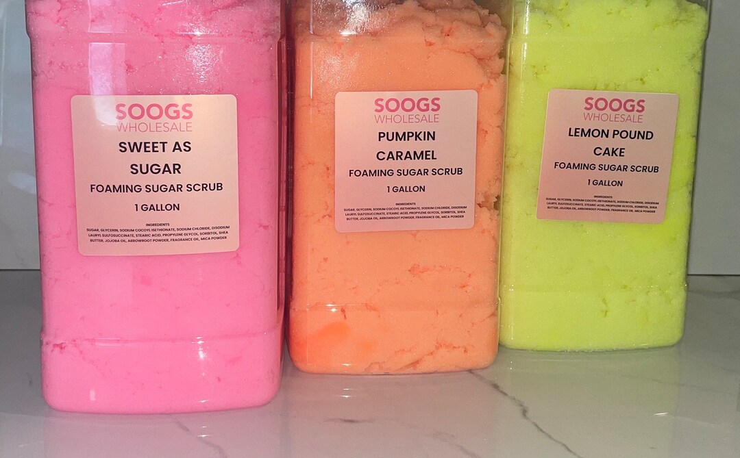 Your Choice Colorful Body Scrub Gallon Wholesale Color & - Etsy