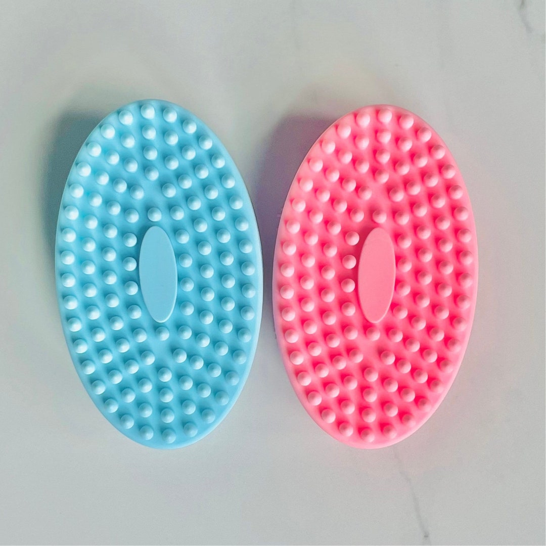 2 Pack Body Scrubbers Silicone Bath Sponge Shower Body Scrubber ...