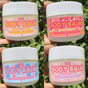 Body Butter Balms for Nourished Skin | Dessert Scent | Natural Bodycare | Moisturizer for Self ...